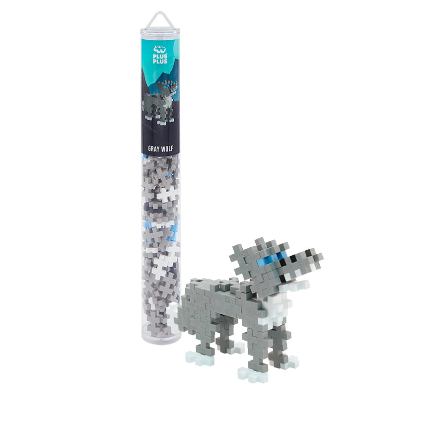 Plus Plus Mini Maker Tube - Gray Wolf – ECOBUNS BABY + CO.
