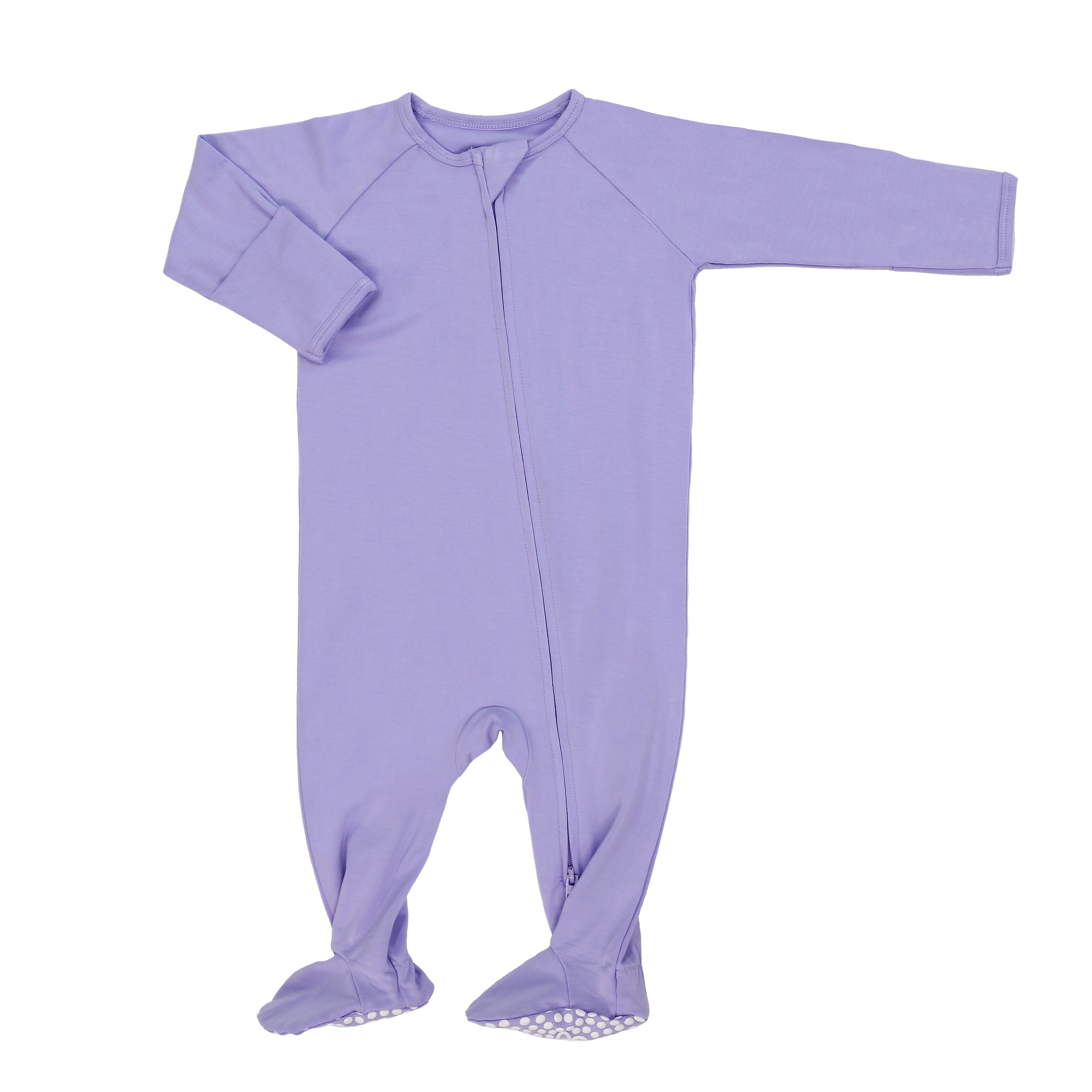 Violets Are Violet Zipper Footie – ECOBUNS BABY + CO.